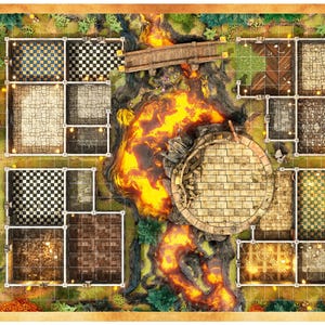 Heroquest Mat - Playmat Custom, Dnd Battle Map for Tabletop Gaming ...