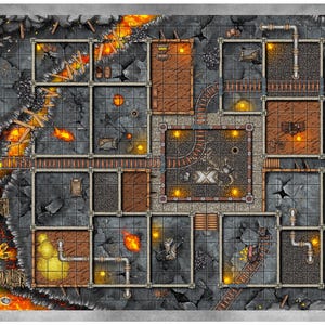 Heroquest Mat - Playmat Custom, Dnd Battle Map for Tabletop Gaming ...
