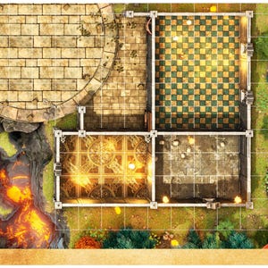 Heroquest Mat - Playmat Custom, Dnd Battle Map for Tabletop Gaming ...