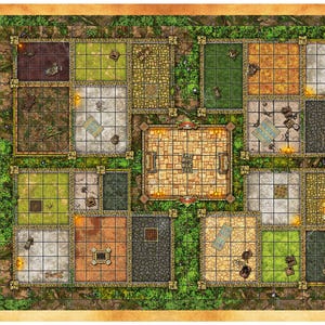 Heroquest Mat - Playmat Custom, Dnd Battle Map for Tabletop Gaming ...