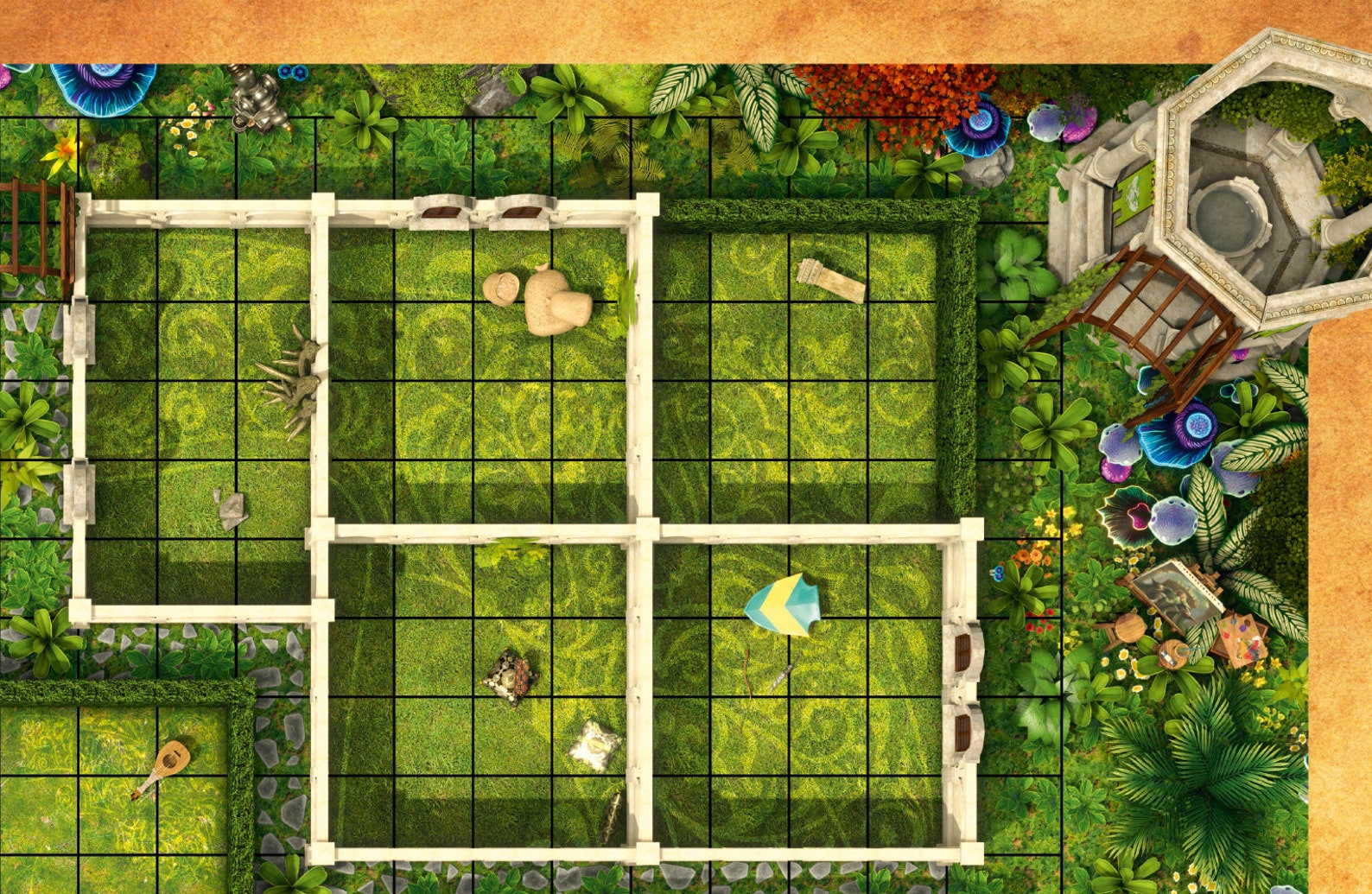 Custom Heroquest Board Game Mat, RPG Playmat, Dungeon and Dragons ...