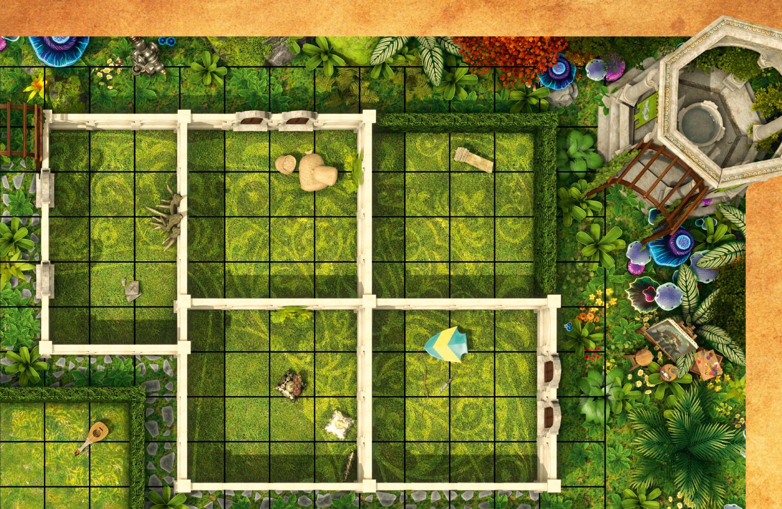 Custom Heroquest Board Game Mat, RPG Playmat, Dungeon and Dragons ...