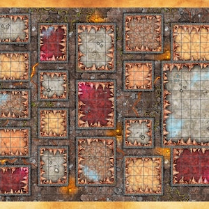 SMALL BORDER. Heroquest Mat - Playmat Custom, Dnd Battle Map for ...