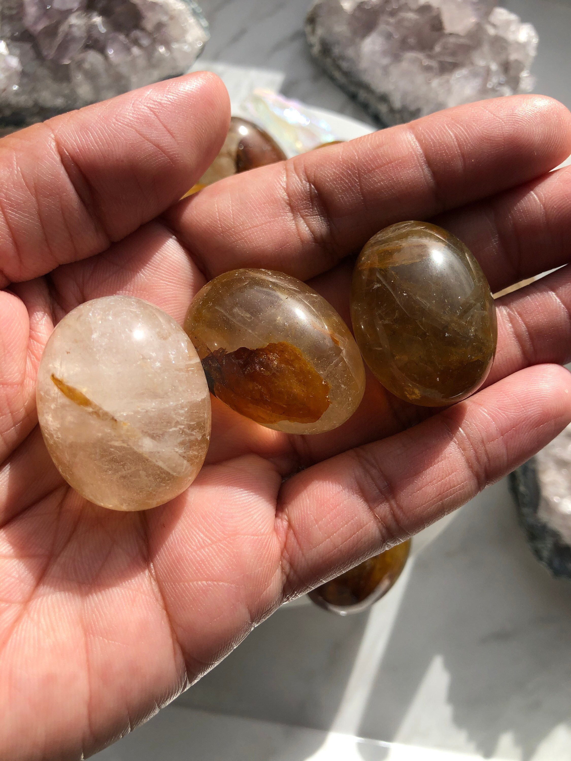 Golden Healer Quartz Tumbled Stone - Etsy