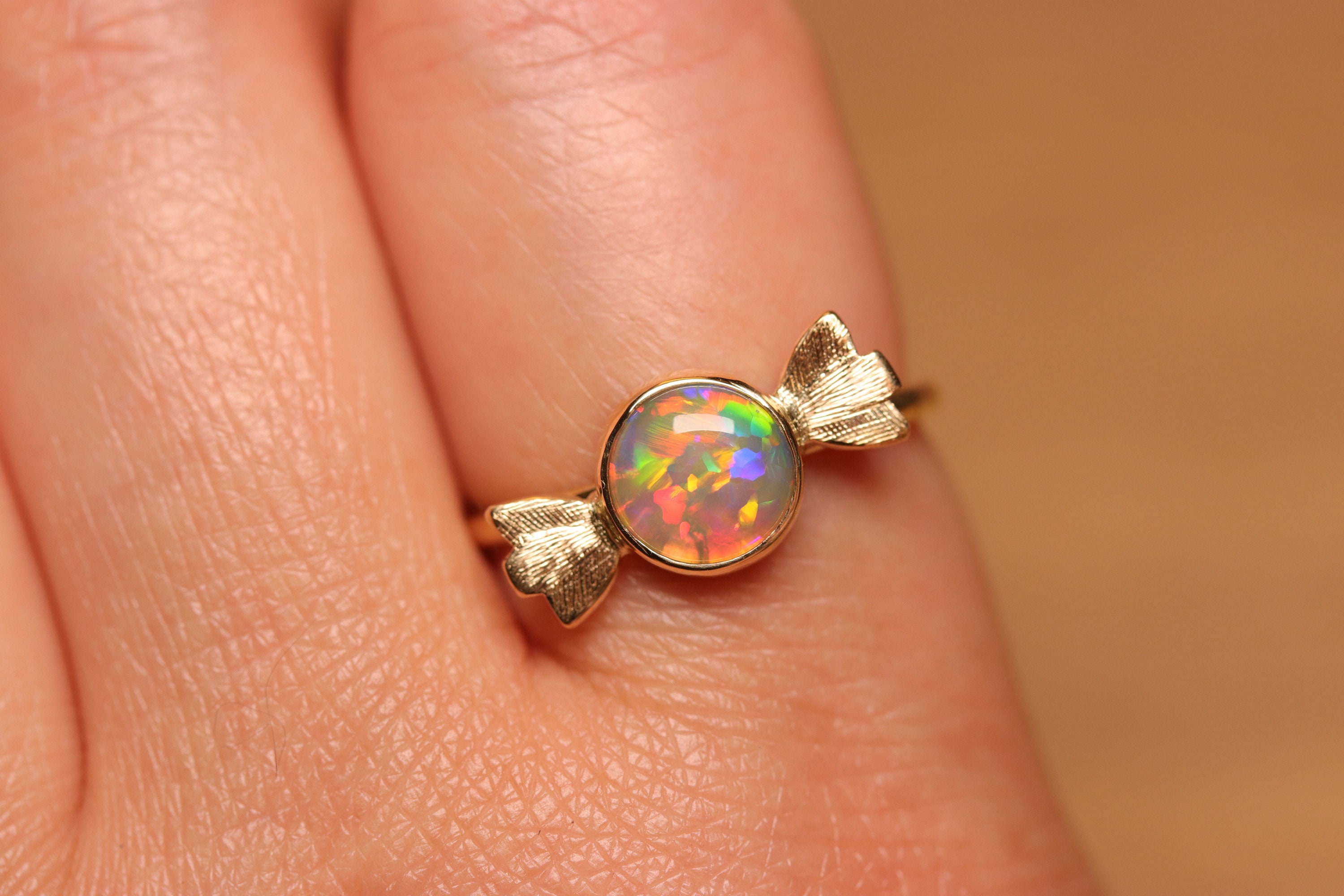 Natural Solid Australian Opal Ring Handmade Crystal Opal - Etsy
