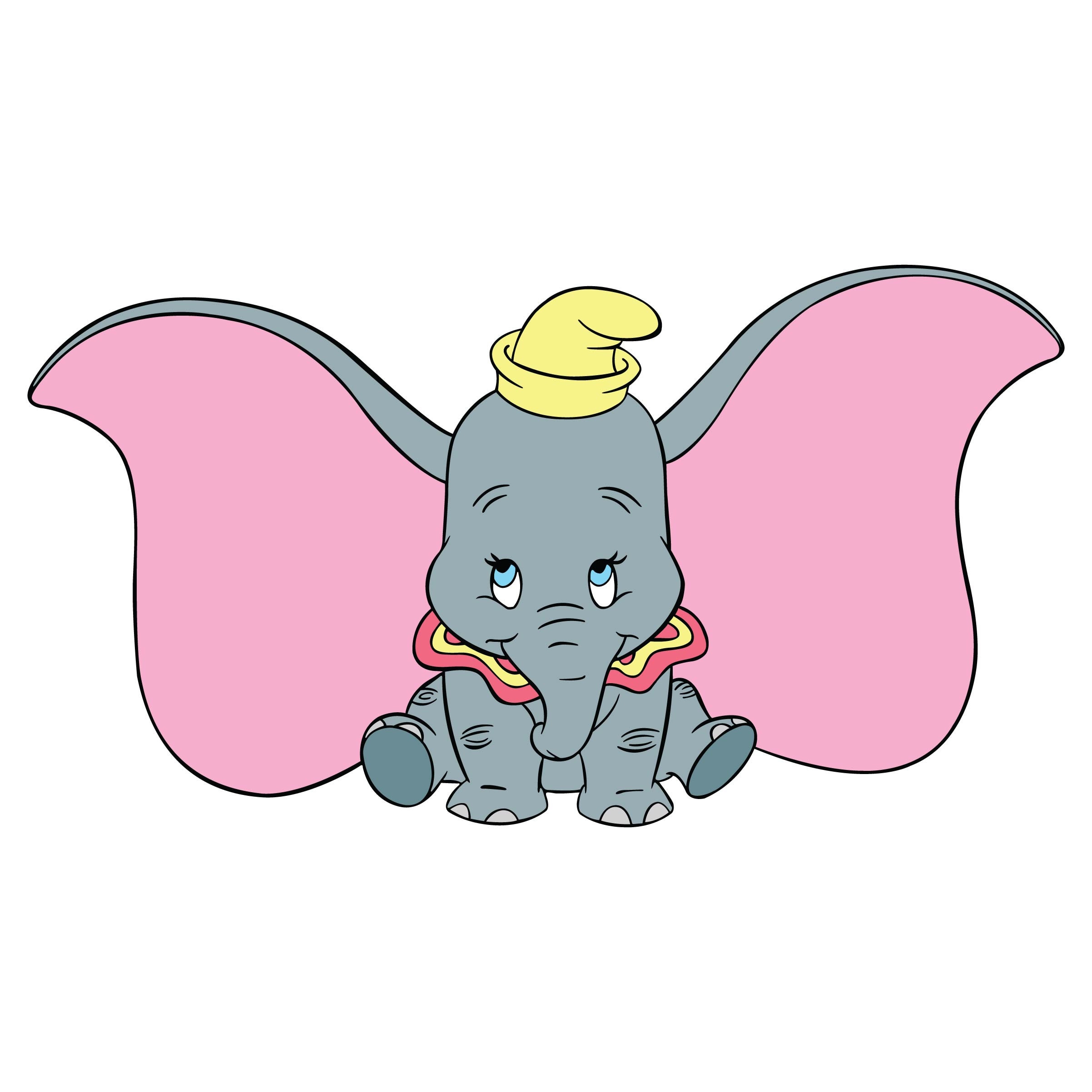 Dumbo 2 baby pink version The elephant Disney Digital | Etsy