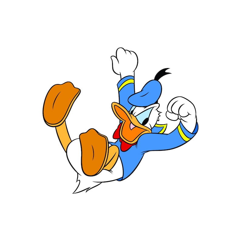 Donald Duck 3 falling tantrum angry pissed off annoyed Disney | Etsy