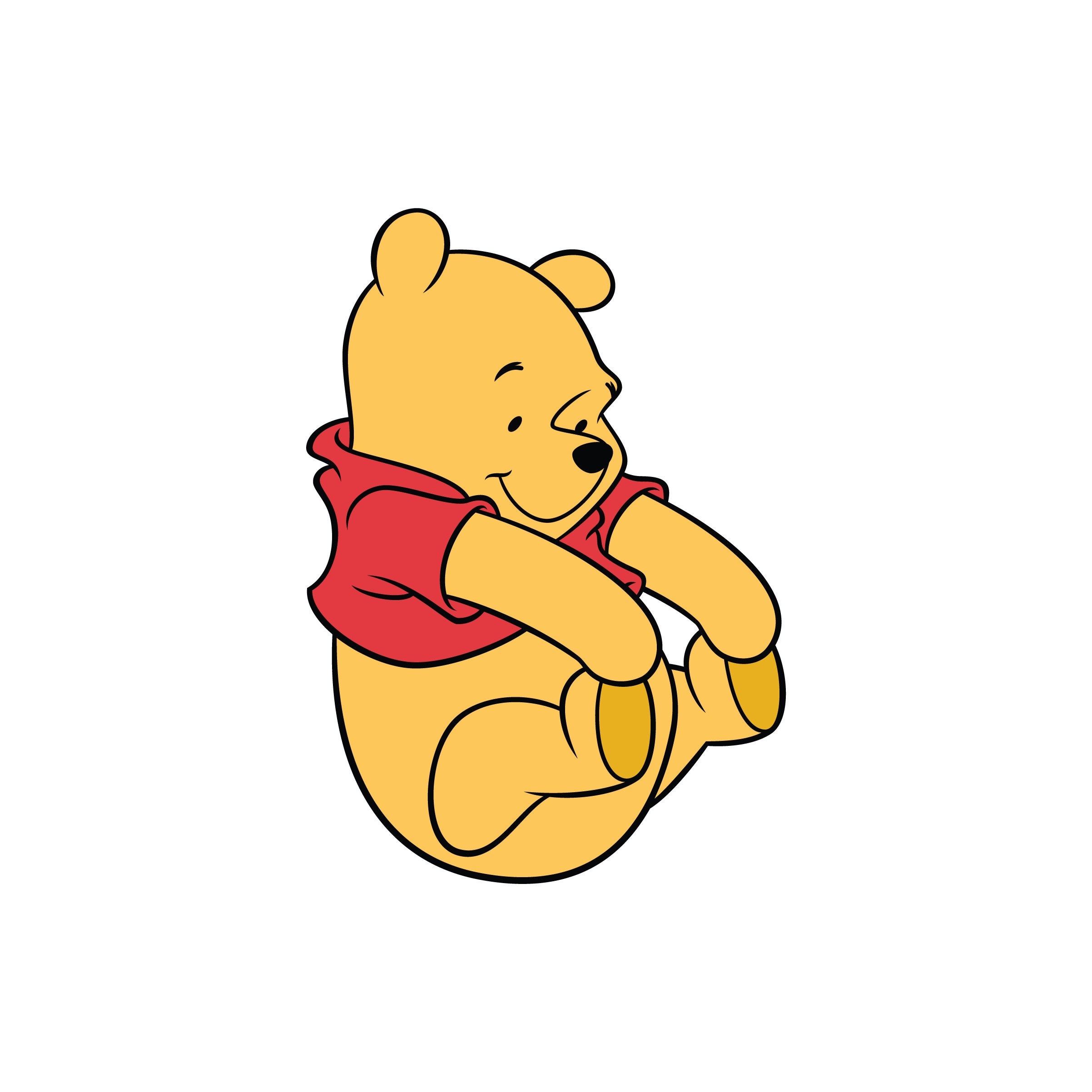 Winnie The Pooh 3 Sitting hands holding feet and friends | Etsy