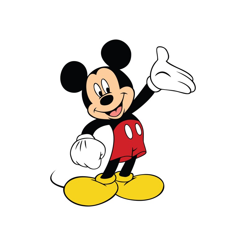 Mickey Mouse 9 Standing one hand up Minnie Walt Disney | Etsy