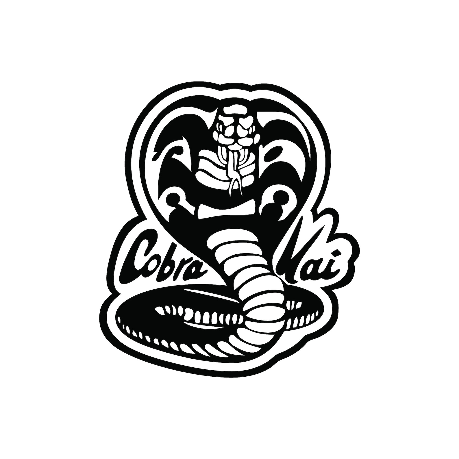 Cobra Kai 4 transparent Cobrakai snake logo Karate Kid | Etsy