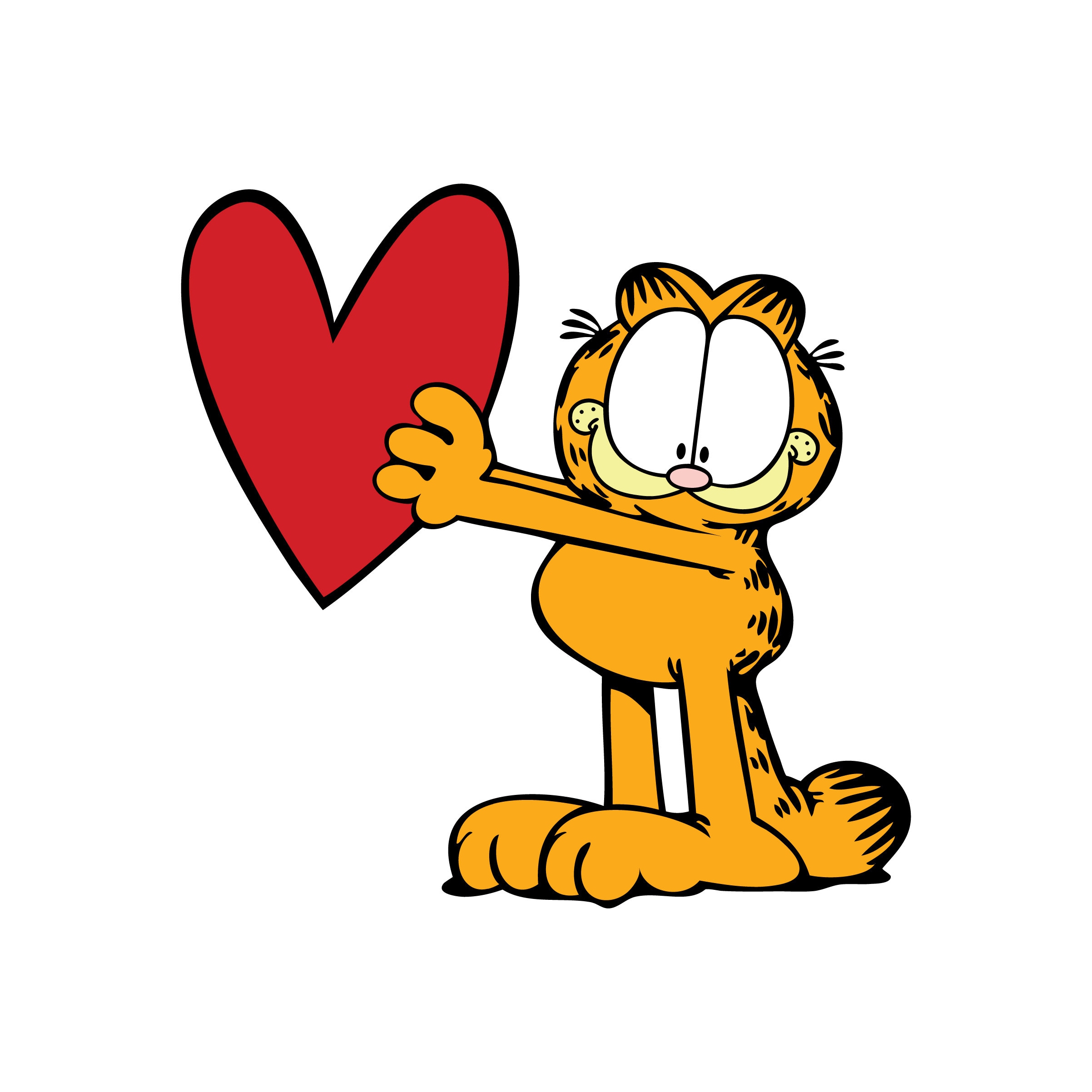 Garfield 11 Garfield holding heart Stance Digital | Etsy
