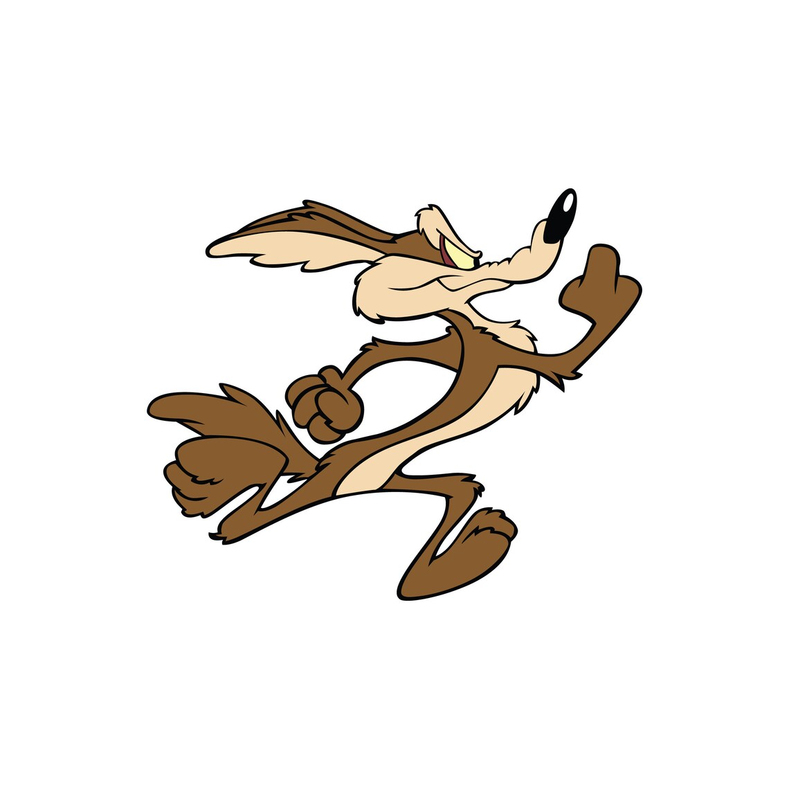 Wile E. Coyote 3 running Wile Coyote wilee Looney Tunes | Etsy