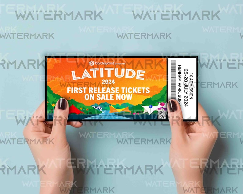 Printable Latitude Festival Ticket 2024 Surprise Gift Reveal Surprise ...