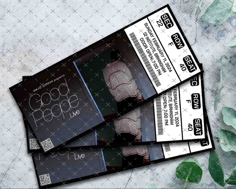 Custom Printable Majid Jordan Ticket Good People Live Tour 2024 Music ...