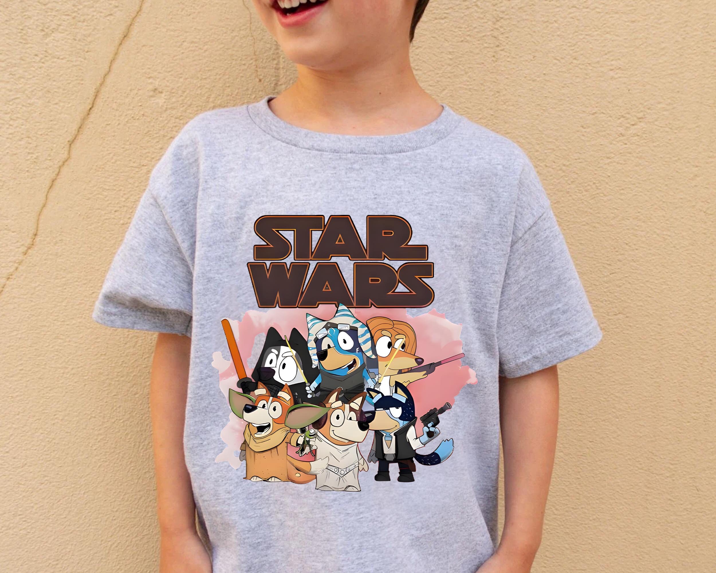 Bluey Star Wars Cosplay Shirt, Bluey Family Matching Shirt, Bluey ...