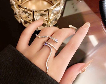 Double Finger Ring | Etsy