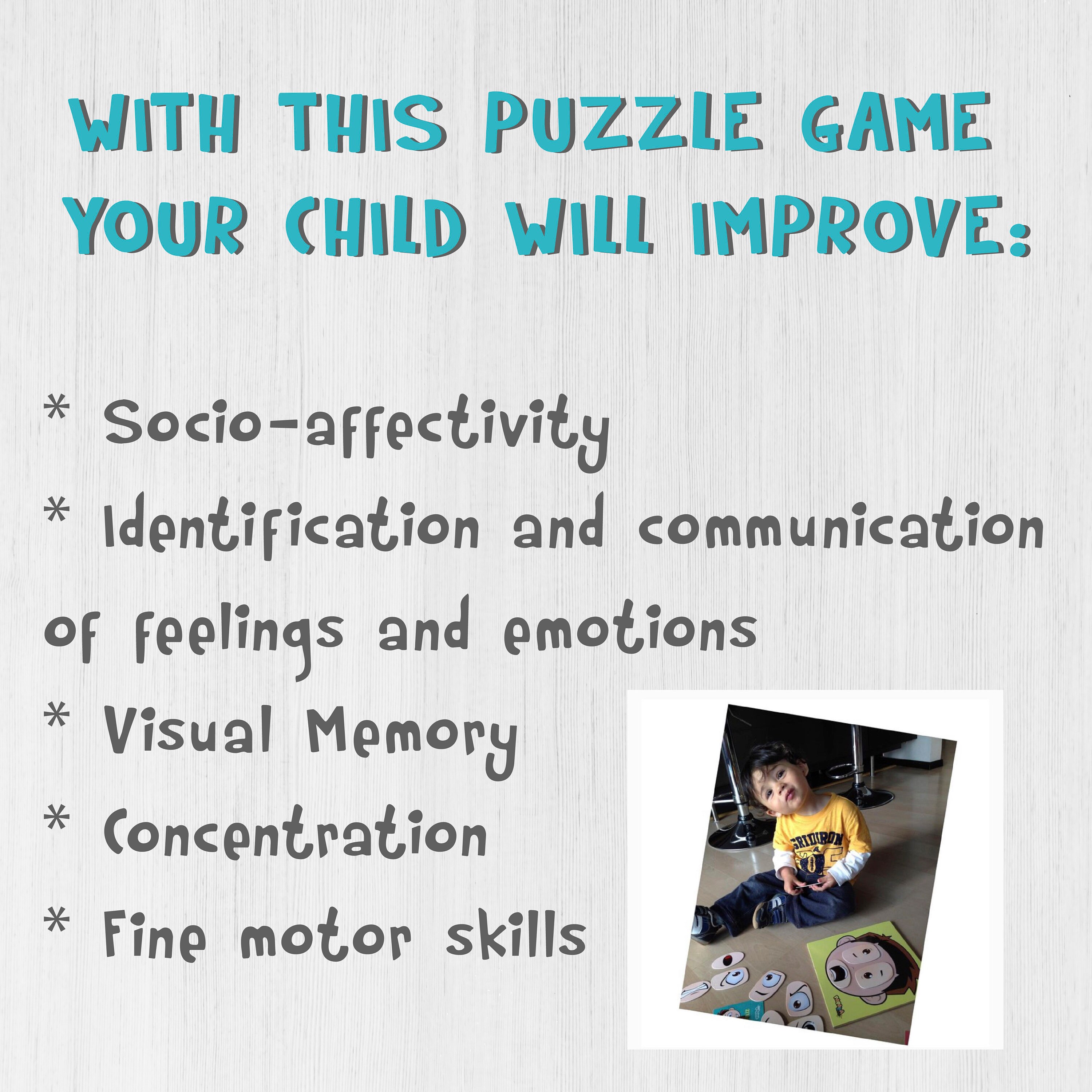 Printable Emotions Flash Cards / Emotional Puzzle for Kids / Make Faces ...