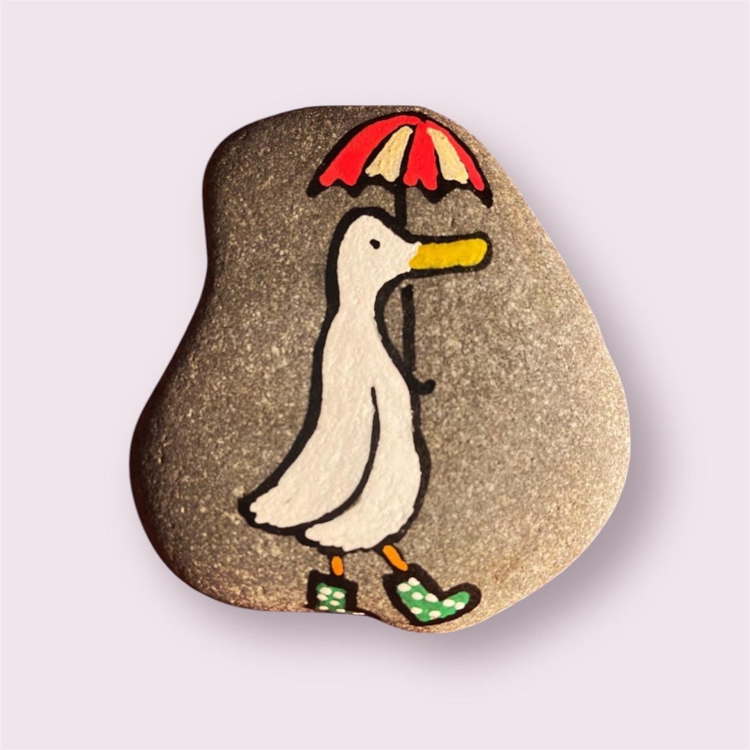 Duck Painted Stone / Duck Gift / Ducks / Duck Decor / Duck Lovers ...