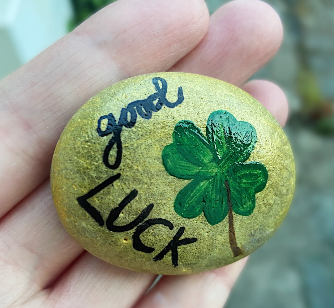 Good Luck Pebble, Gcse, a Levels General Good Luck Hand Painted Pebbles ...