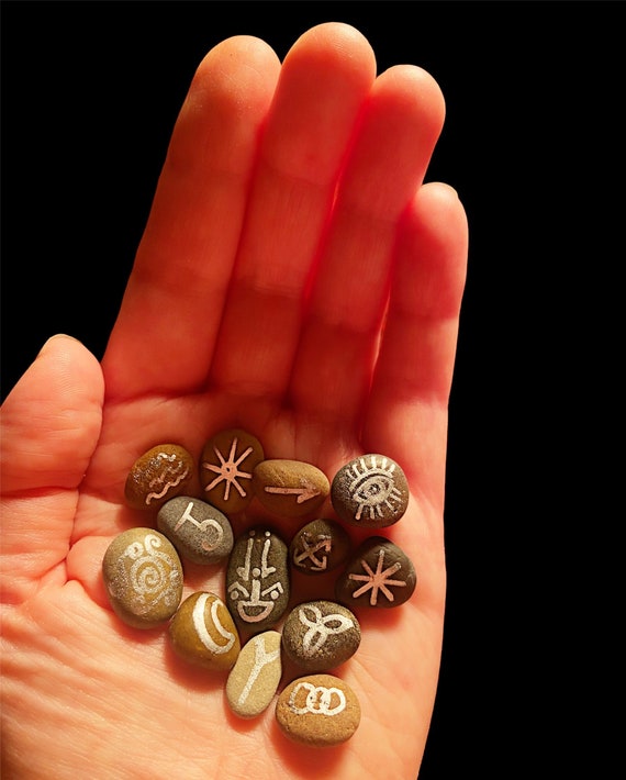13 Witches Runes Miniature Set Hand Painted - Etsy