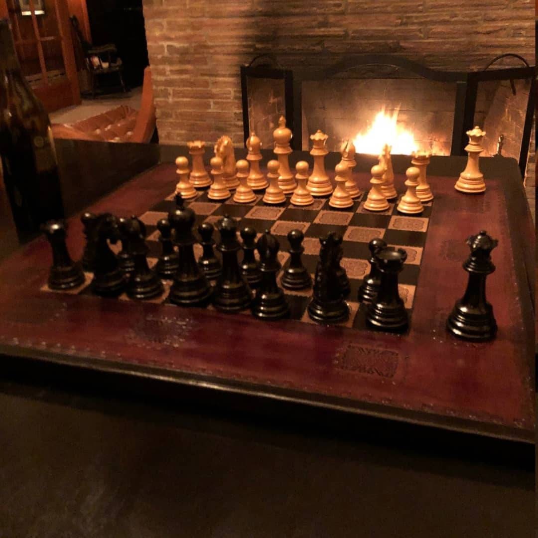 Chess Boards Handmade Real Leather Chess Board Big Large Size, Chess ...