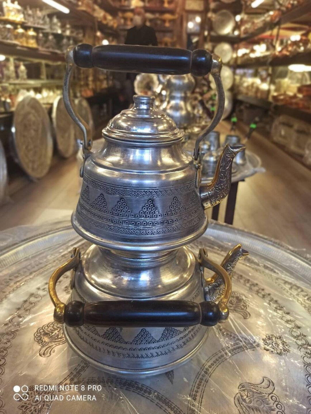 Handmade Copper Classic Tea Pot Set Made in Greek-armenian-turkish - Etsy