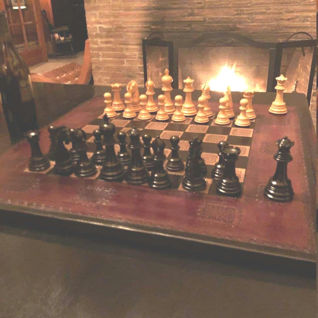 Chess Boards Handmade Real Leather Chess Board Big Large Size, Chess ...