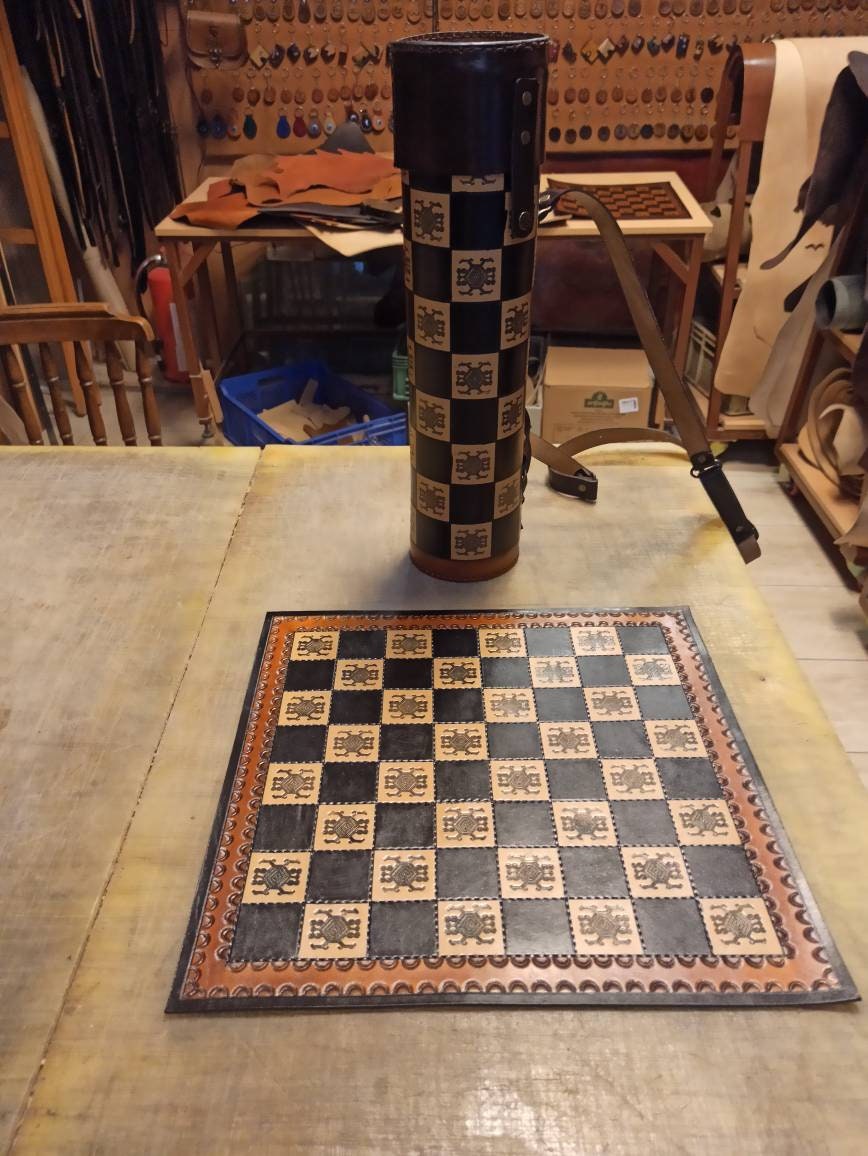 Custom Made According to Your Request Leather Chess Boards - Etsy