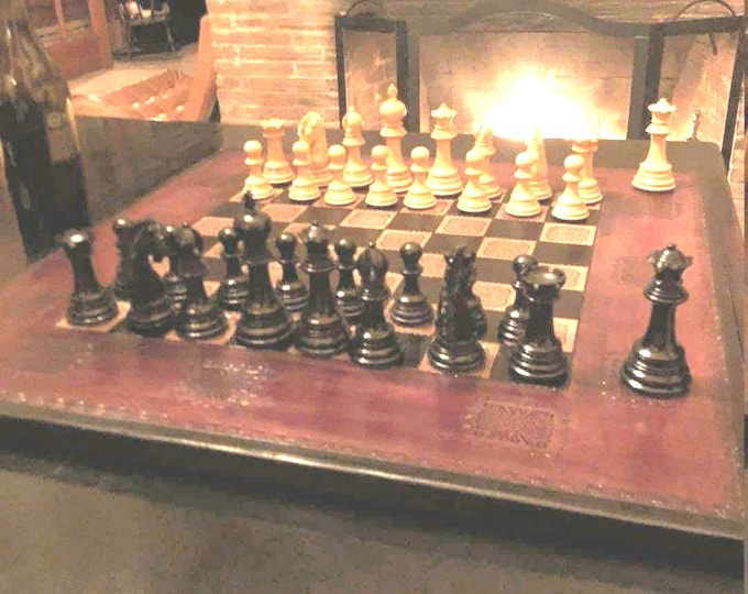 Chess Boards Handmade Real Leather Chess Board Big Large Size, Chess ...