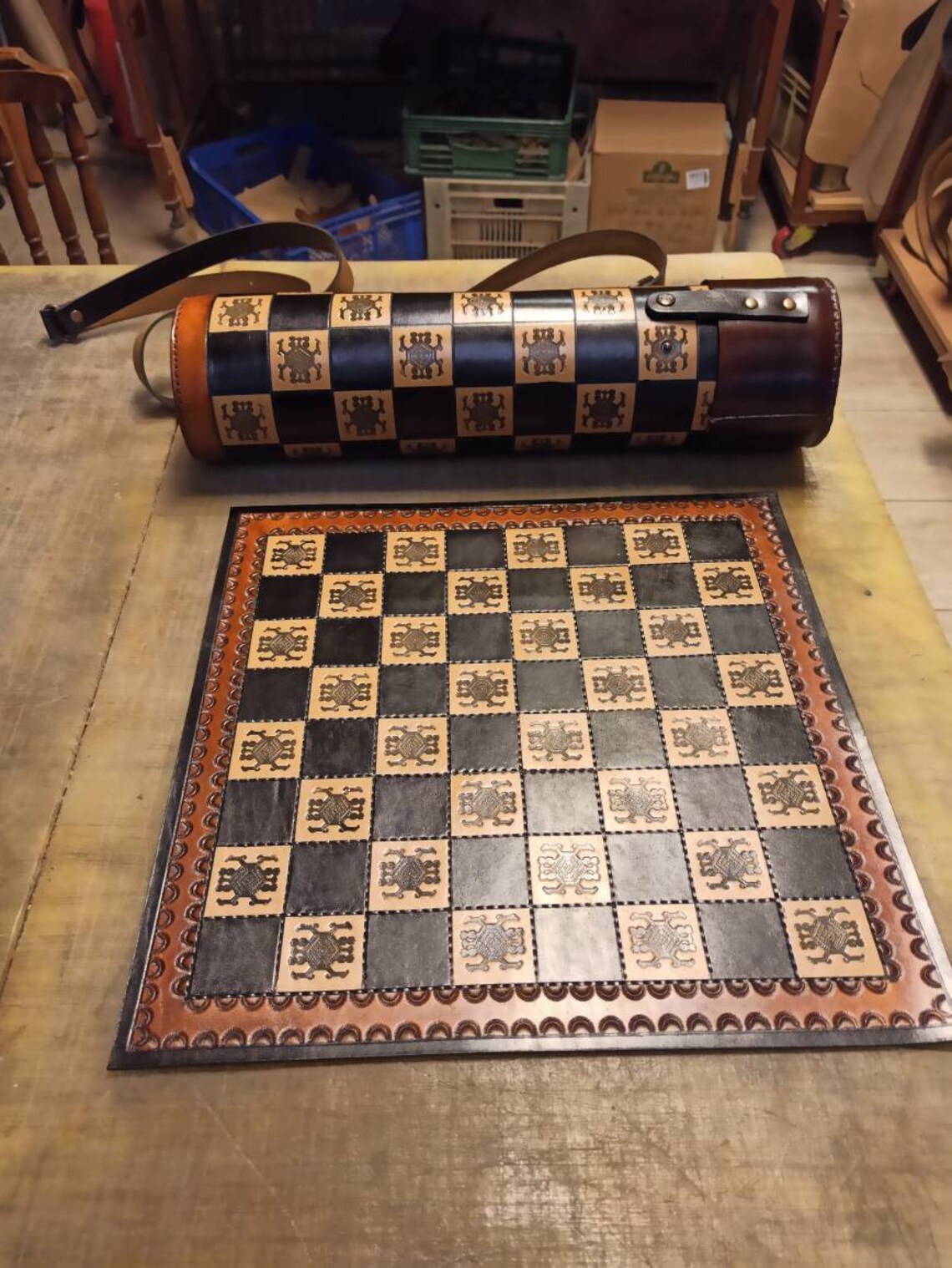 Custom Made According to Your Request Leather Chess Boards - Etsy