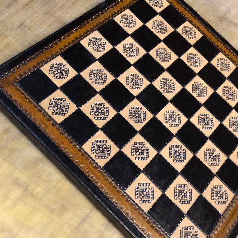 Leather Chess Set - Etsy