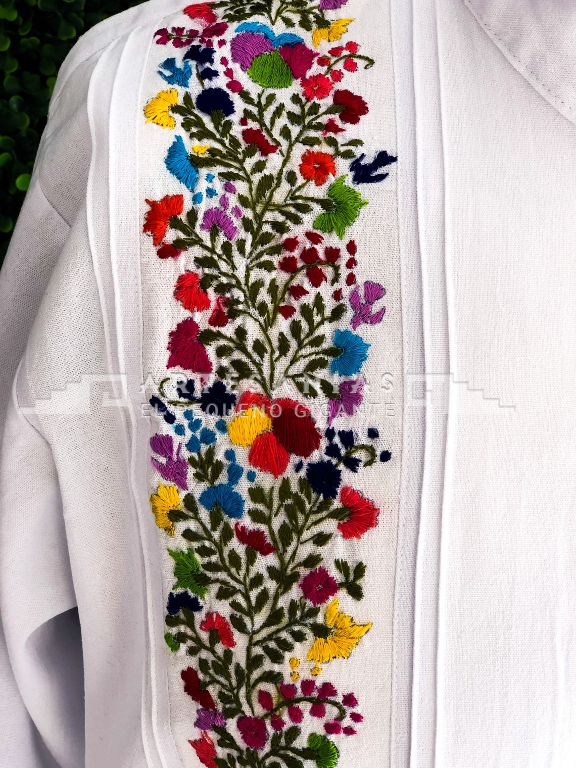 Long Sleeve Elegant White Guayabera Handmade Artisan Designer - Etsy