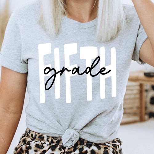 Fifth Grade Teacher Shirt 5th Grade Teacher Cute Teacher Tee - Etsy
