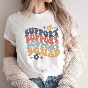 Retro Support Squad, Support Squad Shirt, Support Teacher Shirt, School ...