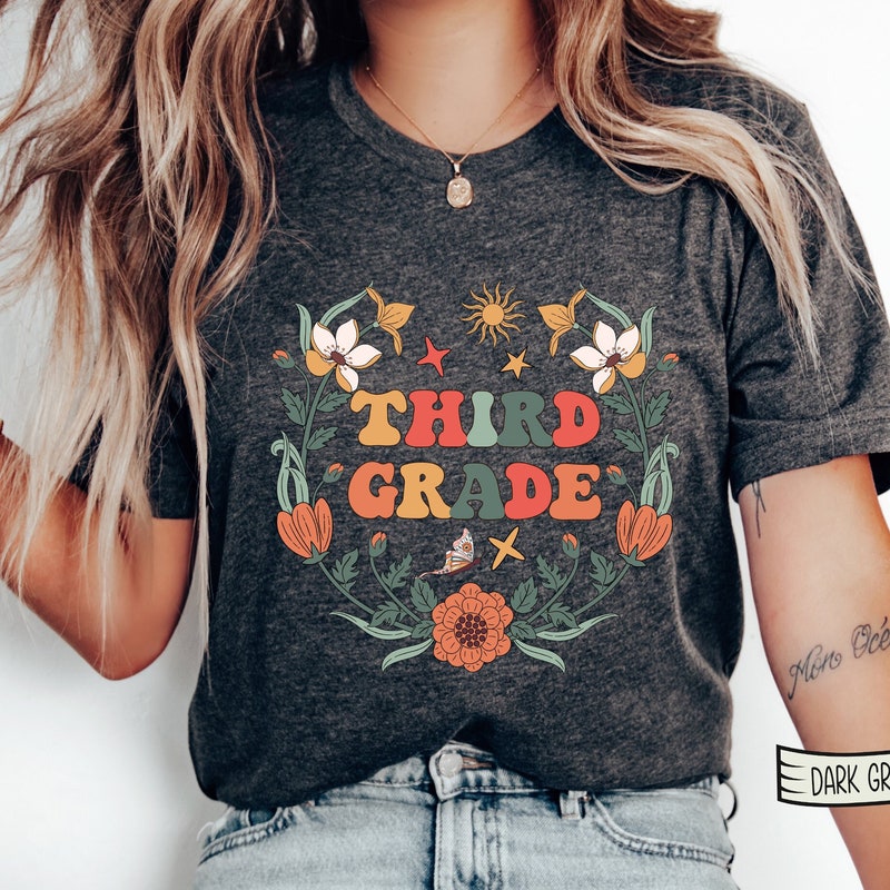 3rd Grade Teacher Shirt - Etsy