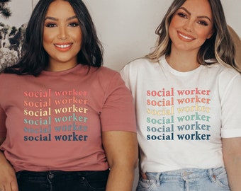 Social Worker Shirt Social Worker Gift New Job Social Work Social ...