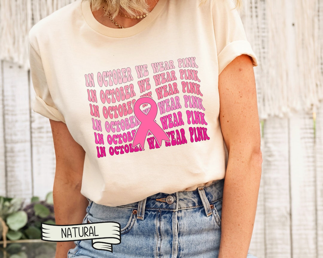 Retro Breast Cancer T-shirt, Motivational T-shirt, Cancer Awareness T ...