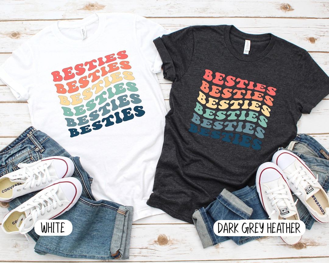 BESTIES Retro T-shirt for Best Freind, Best Friend Shirts, Besties ...