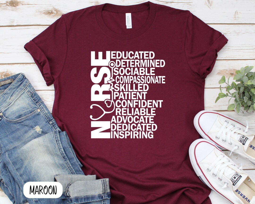 Nurse Fact Shirt,nurse Life Shirt,nurse Adjective,registered Nurse ...