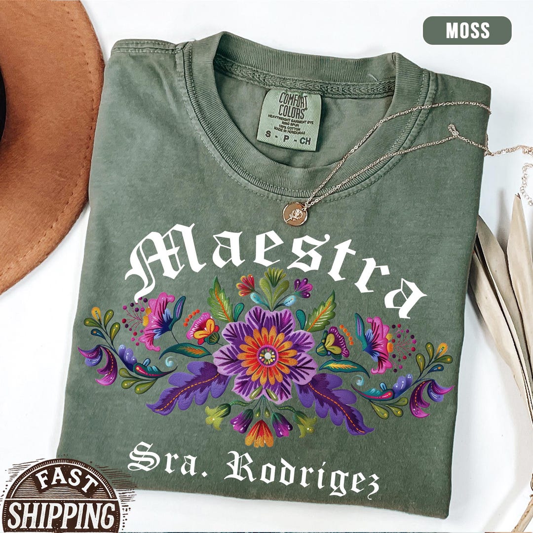 Comfort Colors® Custom Maestra Shirt Maestra Gift Back to School ...