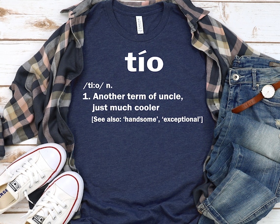 Tio Definition Tshirt Spanish Tio Gift Super Tio Uncle | Etsy