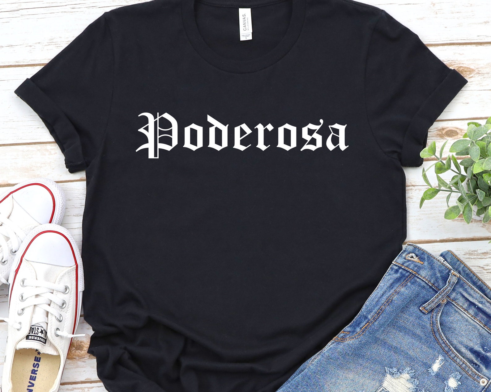 Poderosa Shirt Poderosa T-shirt Latina Women Shirt Latina | Etsy