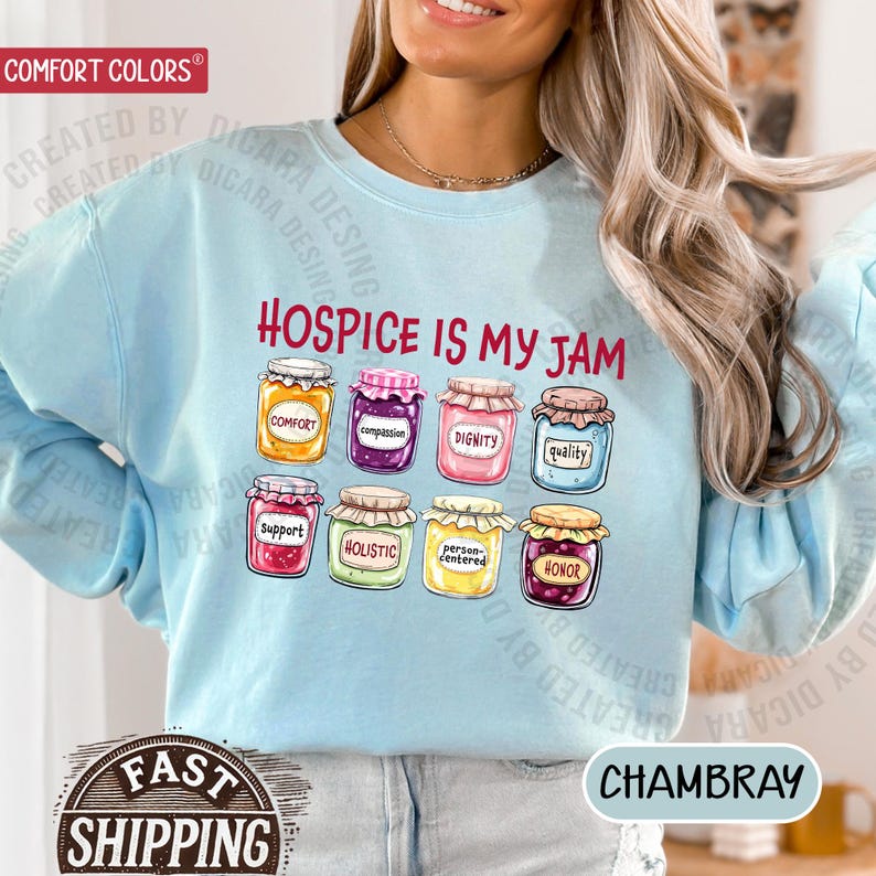 Comfort Colors® Hospice Shirt,hospice is My Jam Shirt,hospice Nurse ...