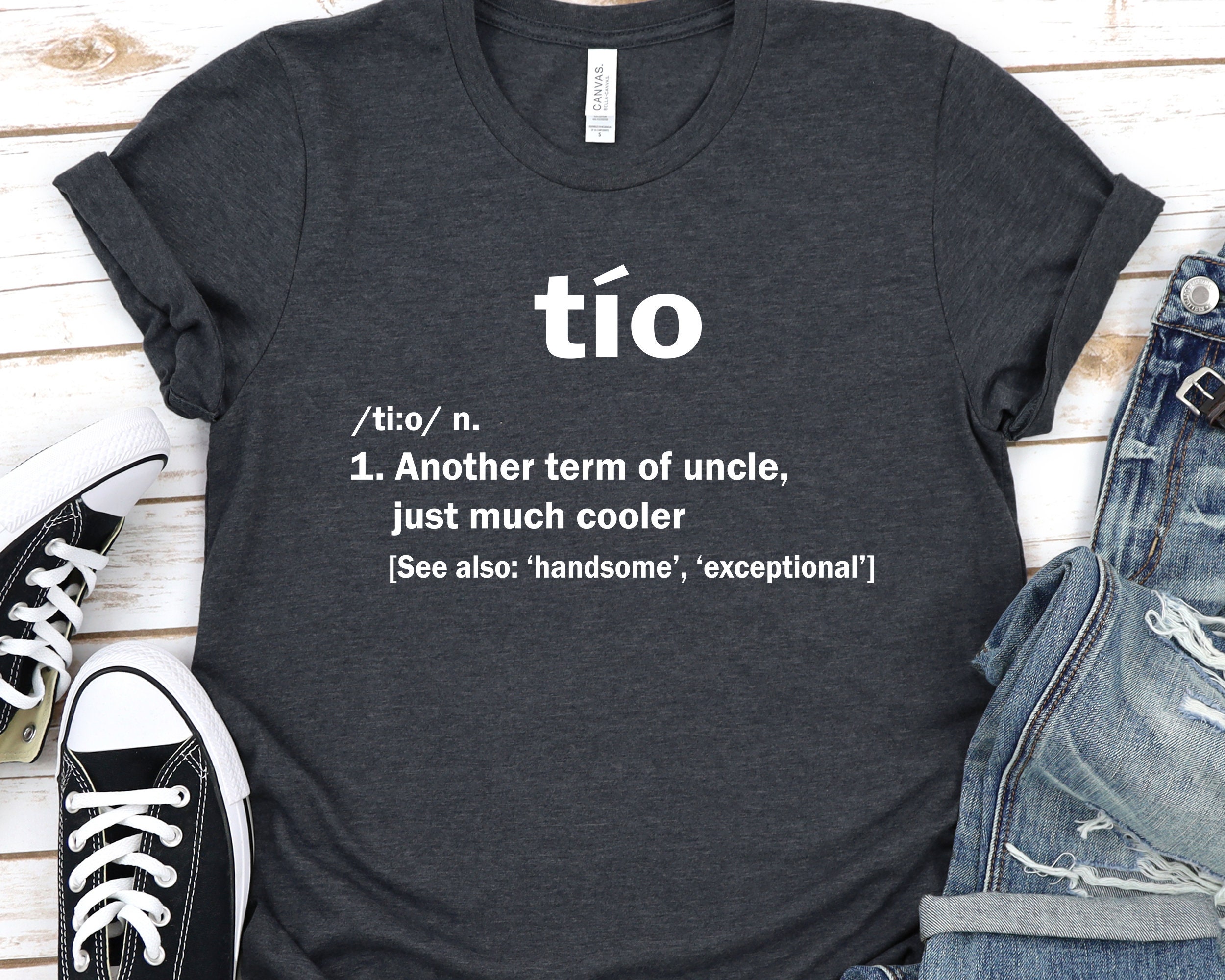 Tio Definition Tshirt, Spanish Tio Gift, Super Tio, Uncle Unisex T ...