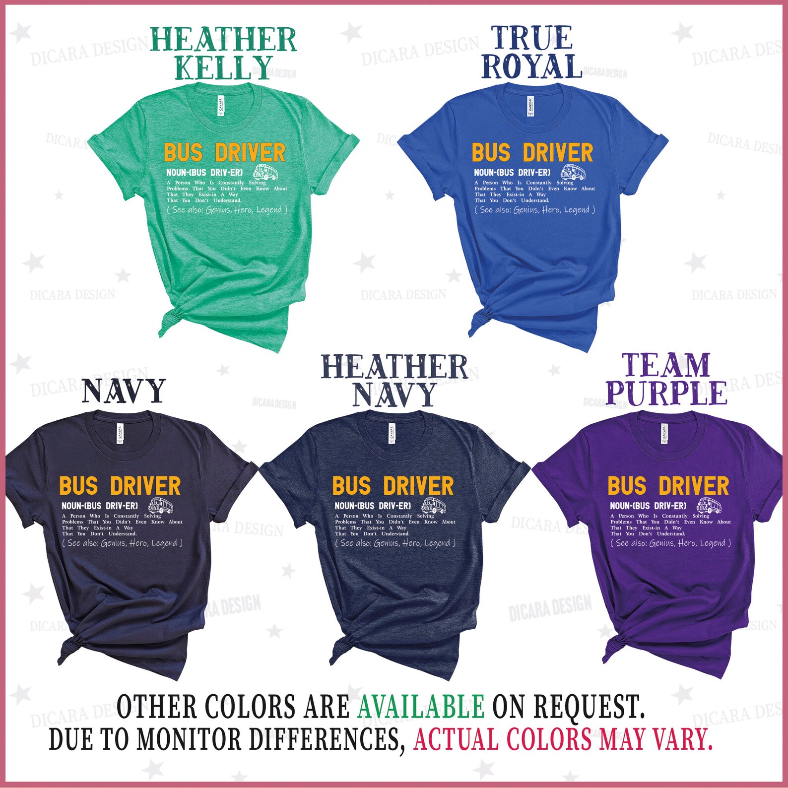 Bus Driver Definition T-shirt, Gift for Driver - Etsy