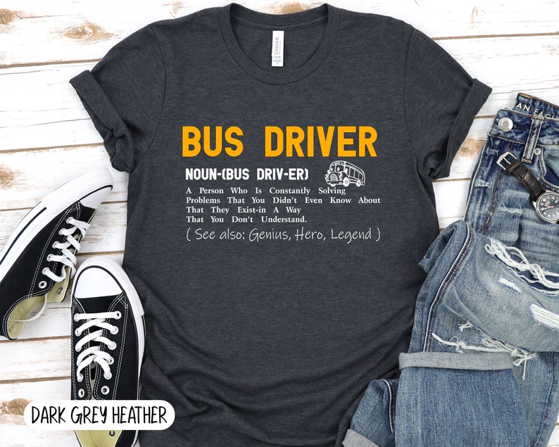 Bus Driver Definition T-shirt, Gift for Driver - Etsy