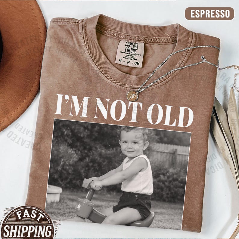 I'm Not Old I'm Classic Shirt, Custom Photo Birthday Gift, Funny 30th ...