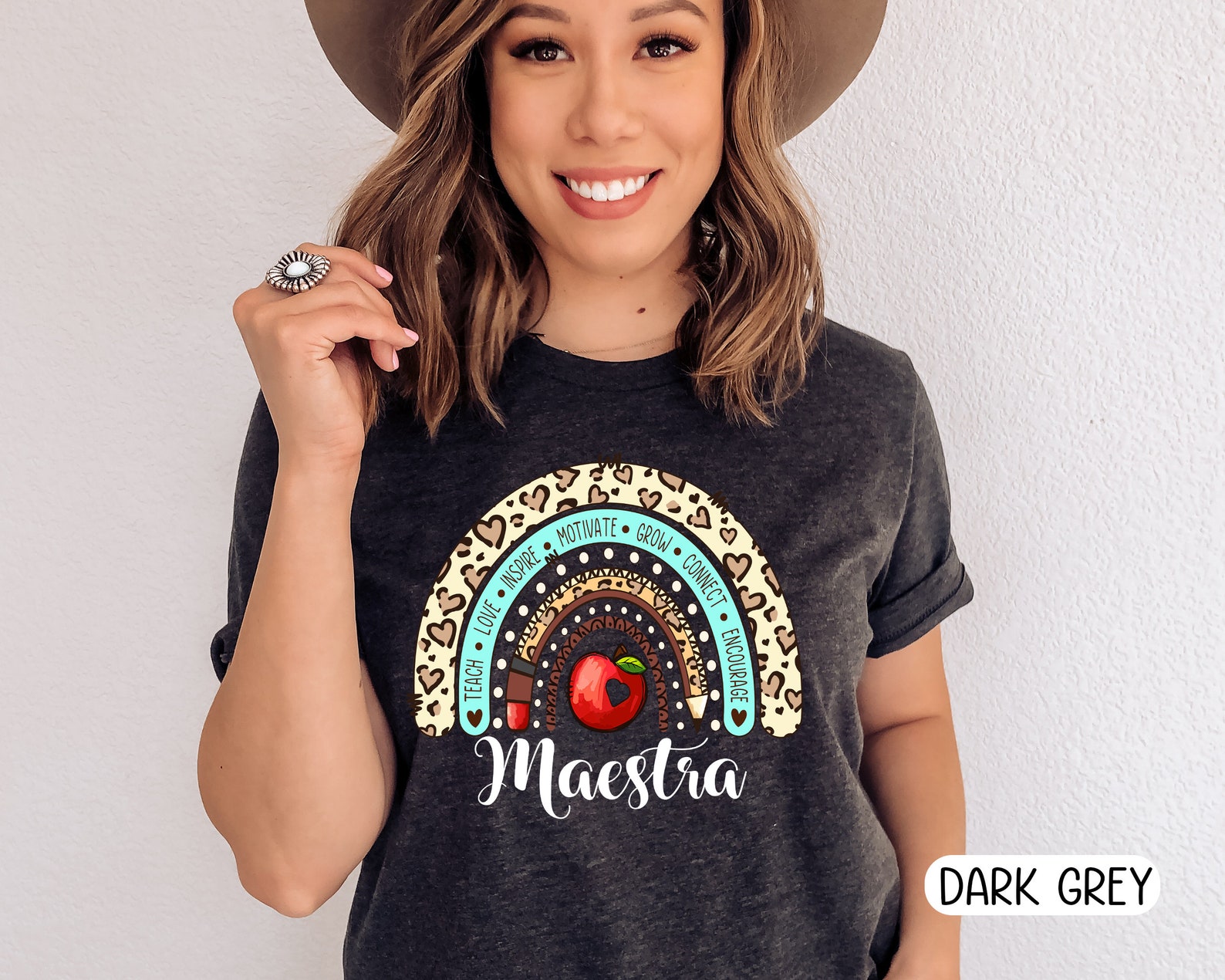 Maestra Rainbow Shirt Maestra Shirt Spanish Teacher Shirt Etsy