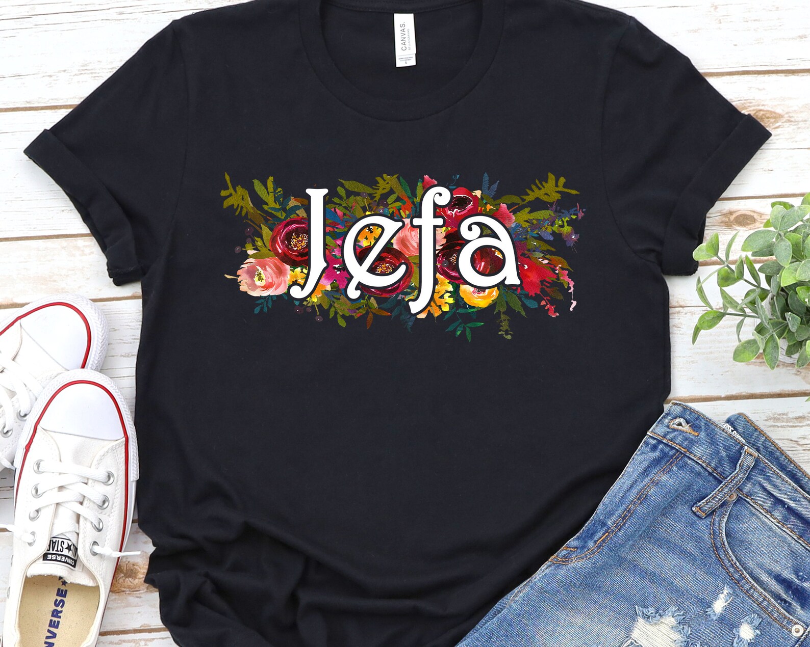 Jefa T-shirt, Floral Boss Lady, Spanish Gift - Etsy