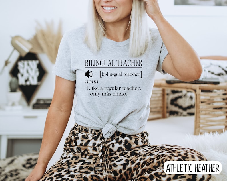 Bilingual Teacher Definition Shirt Spanish Teacher Shirt - Etsy